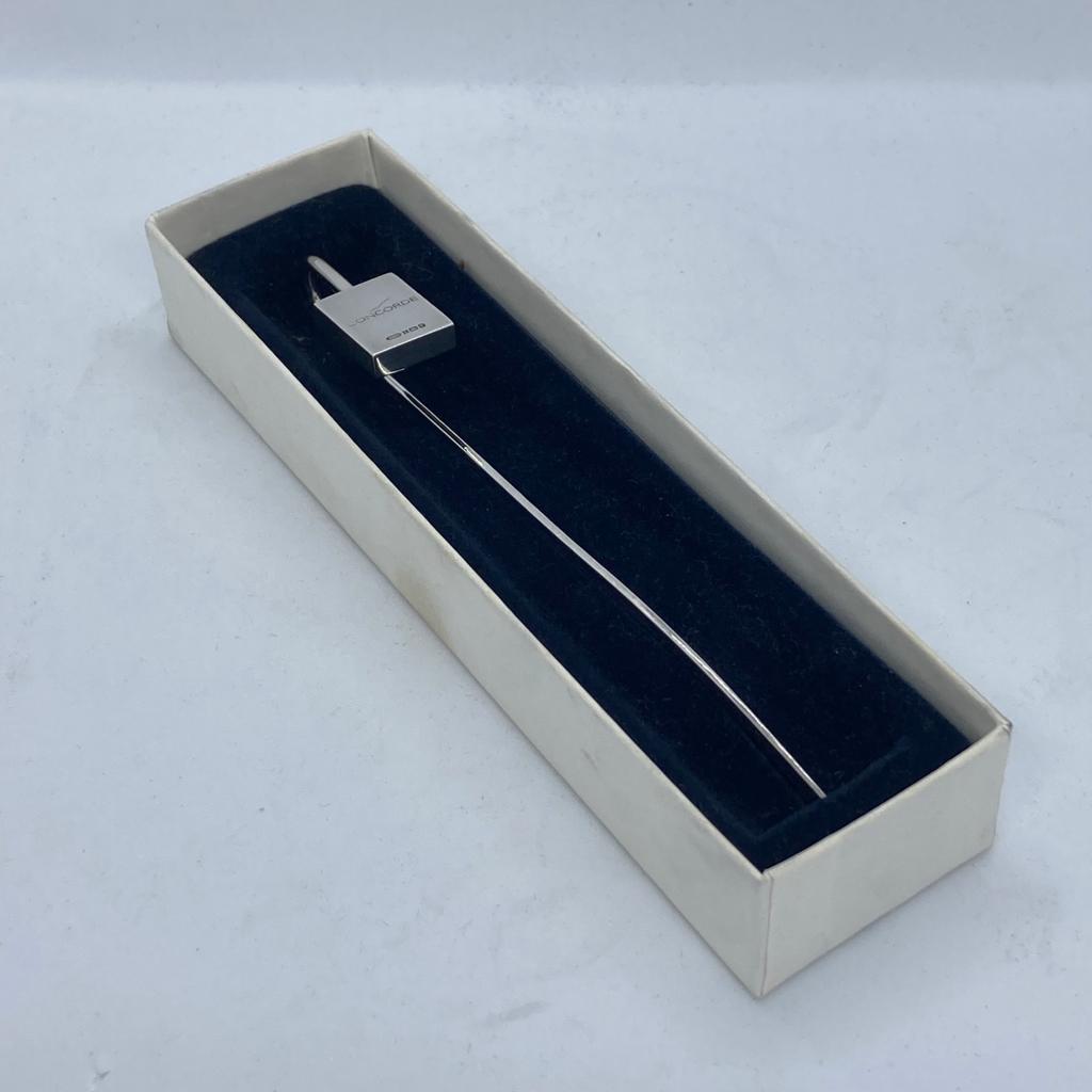 British Airways Concorde Memorabilia Souvenir Hallmarked Silver Bookma ...