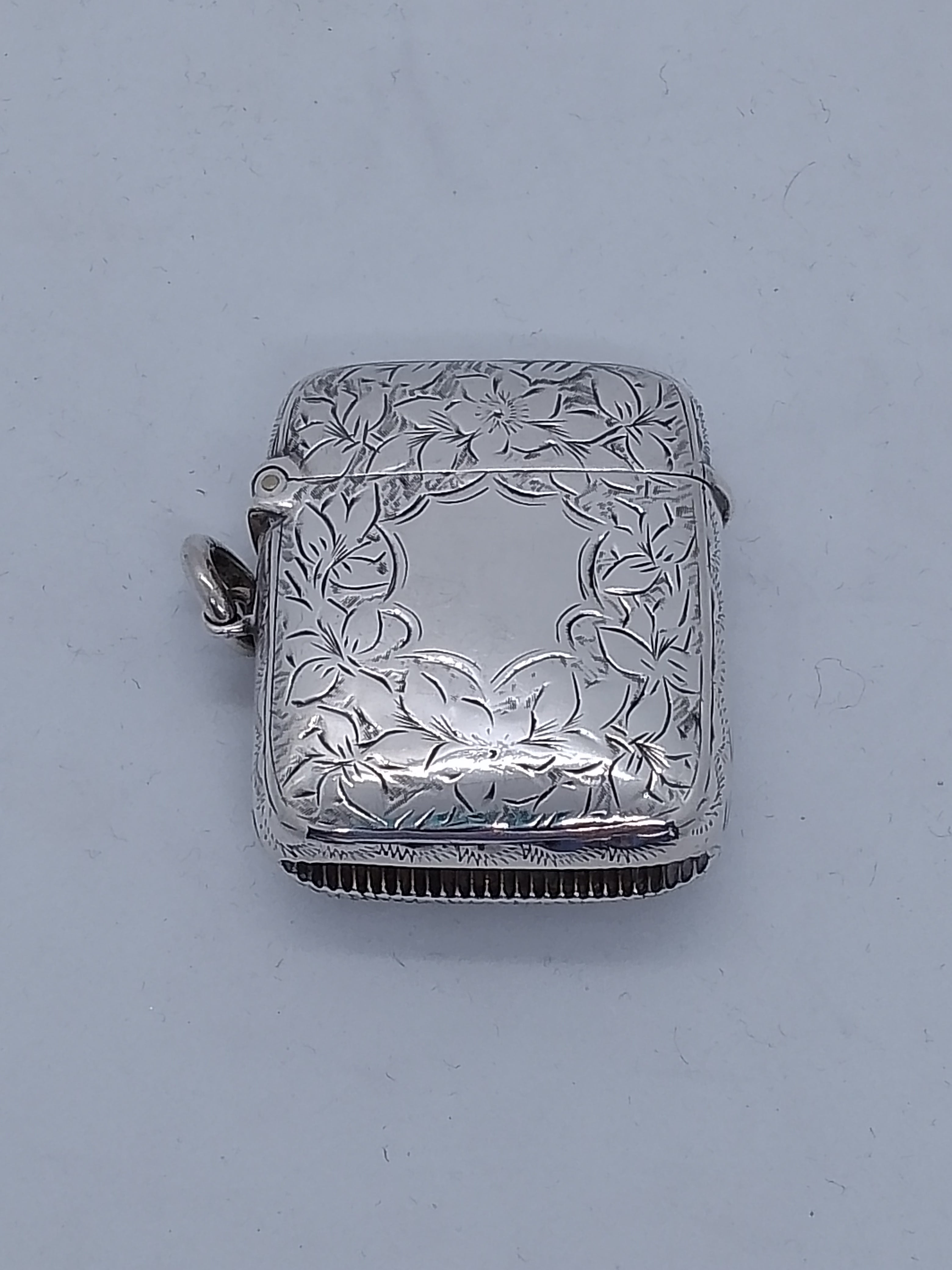 Victorian Silver Vesta Cartouche Birmingham 1895 – Brooklands Silver ...
