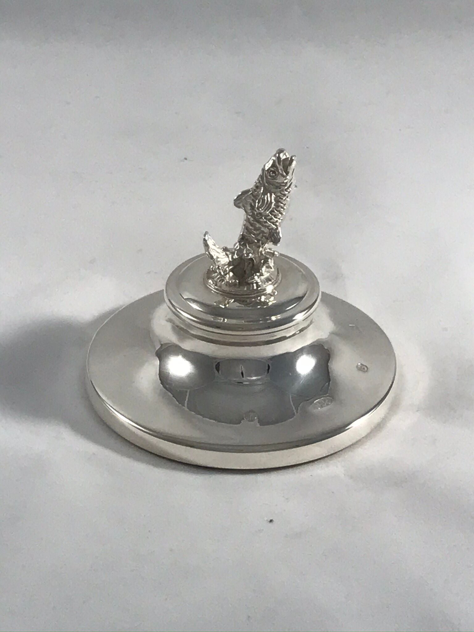 Hallmarked Solid Silver Paperweight With Model Of A Salmon – Brooklands ...